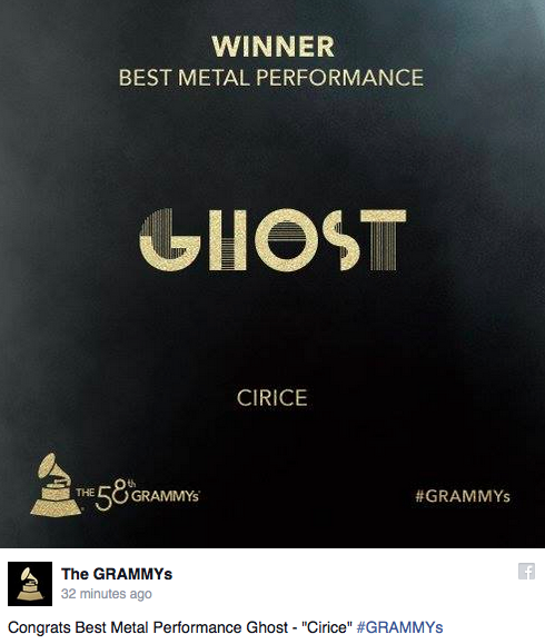 Ghost Just Won a Grammy | Ultimate Guitar