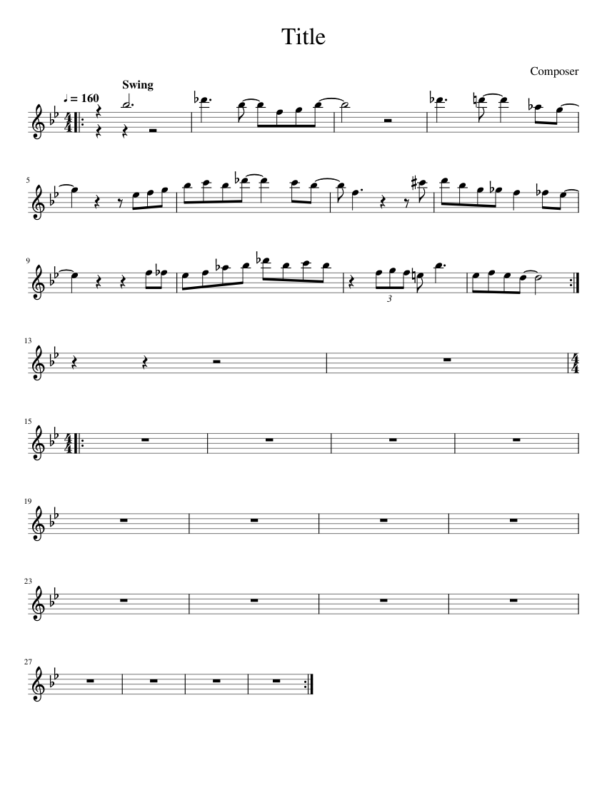 yo mama Sheet music for Saxophone alto (Solo) | Musescore.com
