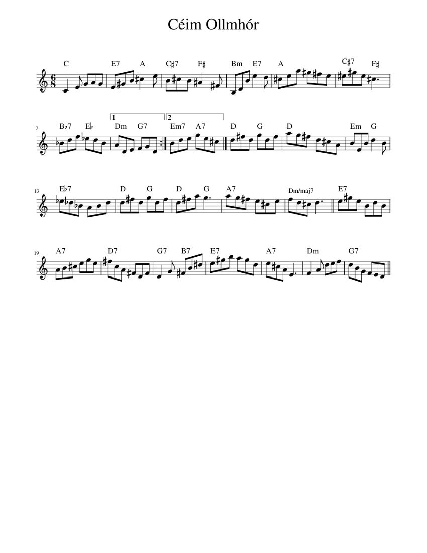 Céim Ollmhór Sheet music for Piano (Solo) | Musescore.com