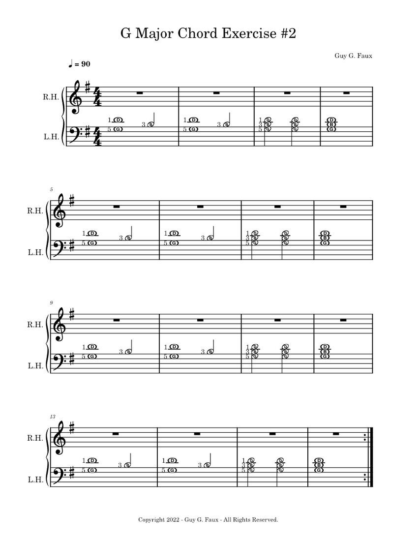 The_G_Major_Chord Sheet music for Piano (Solo) | Musescore.com