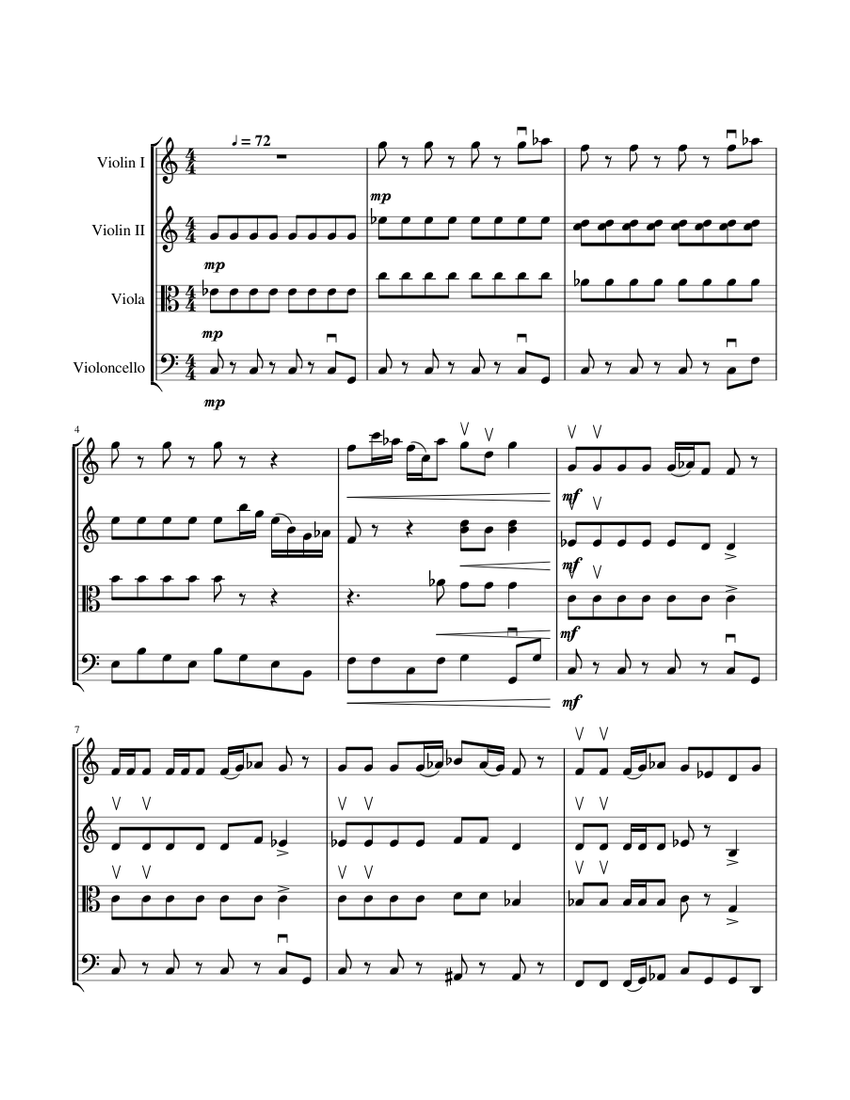 This is halloween - Danny Elfman Sheet music for Violin, Viola, Cello ...
