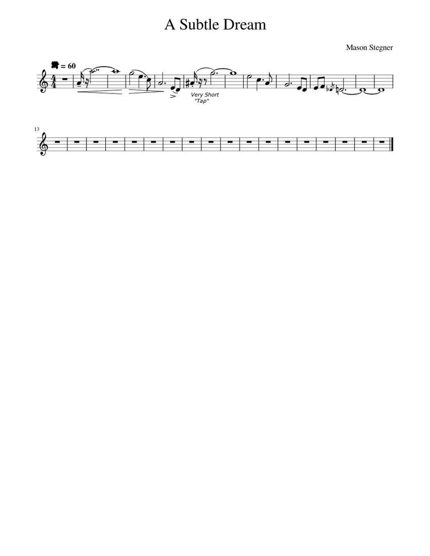 A Flutes Lullaby Sheet music for Piano (Solo) | Musescore.com