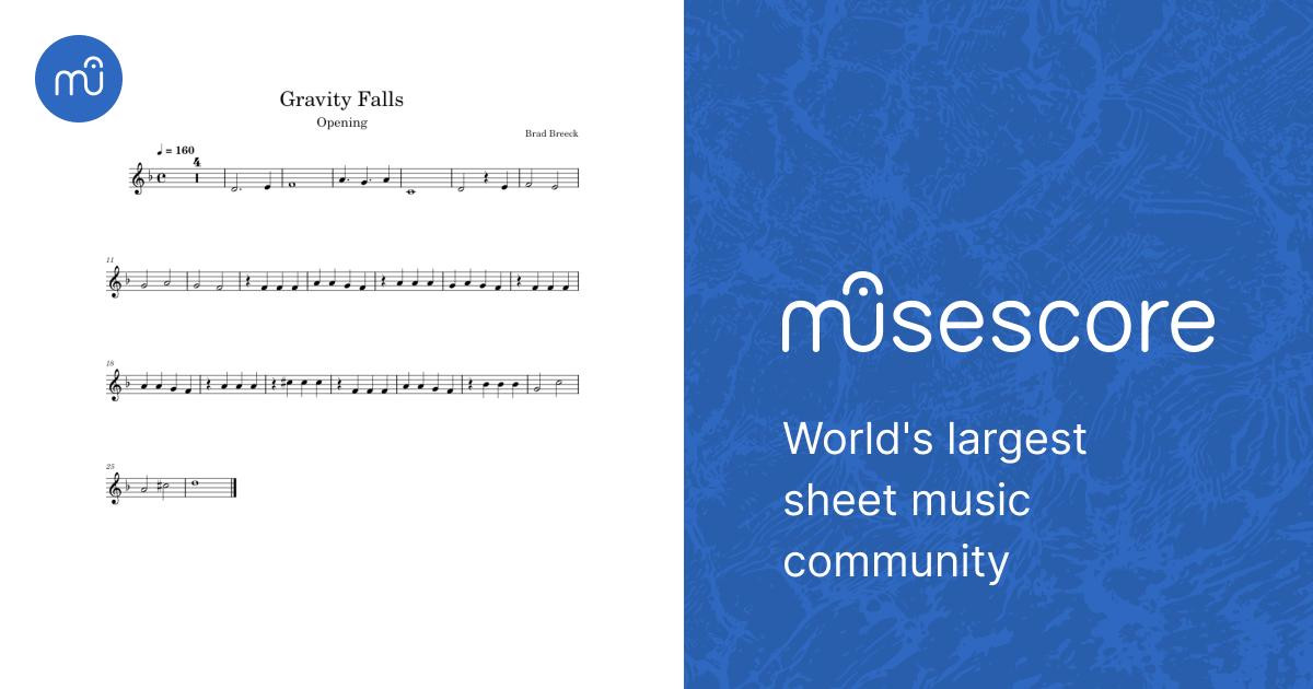 Gravity Falls - Flauta Sheet music for Flute (Solo) | Musescore.com