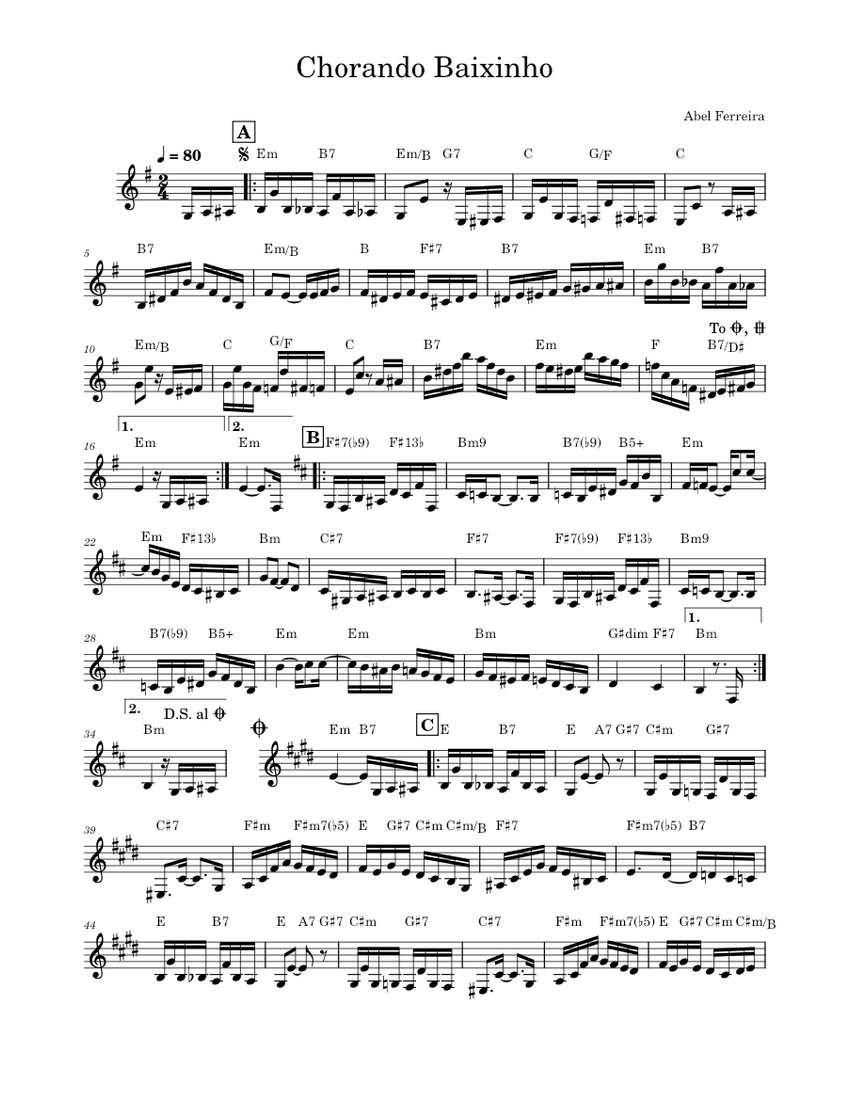 Chorando baixinho – Abel Ferreira Chorando baixinho – Abel Ferreira ...