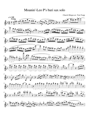 Leo Janek Taps Sheet Music For Treble Clef