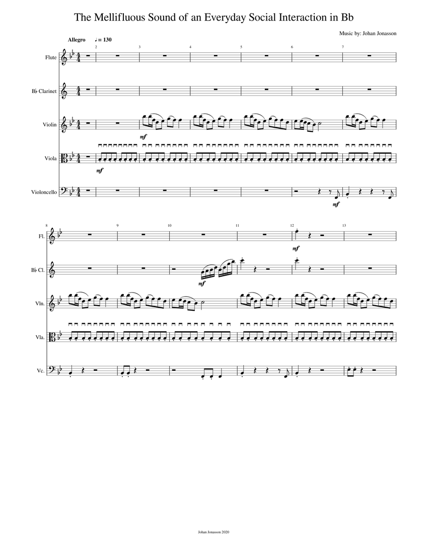 The Mellifluous Sound of an Everyday Social Interaction in Bb Major ...