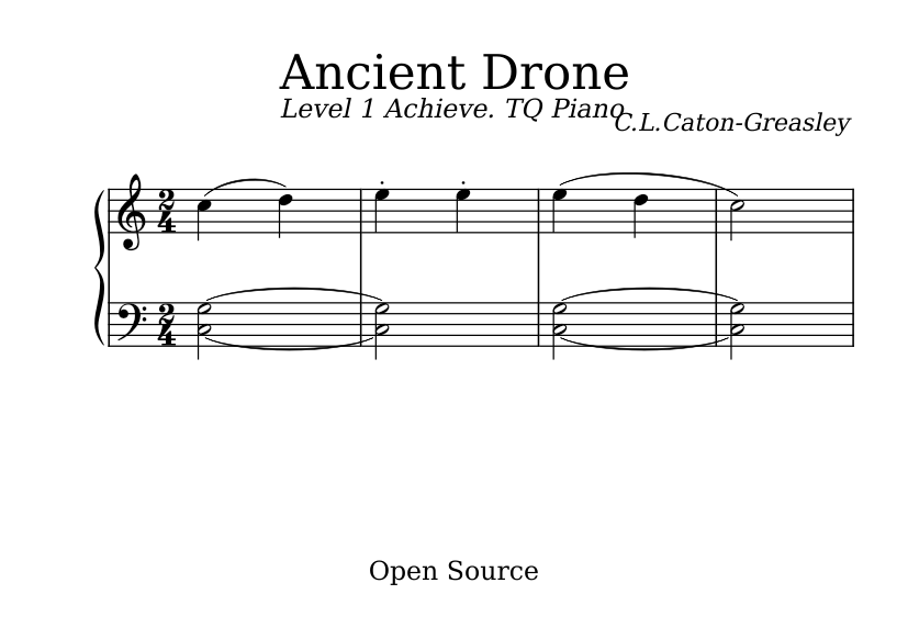 Ancient Drone. Level 1 Achieve. TQ Piano Sheet Music | MuseScore.com