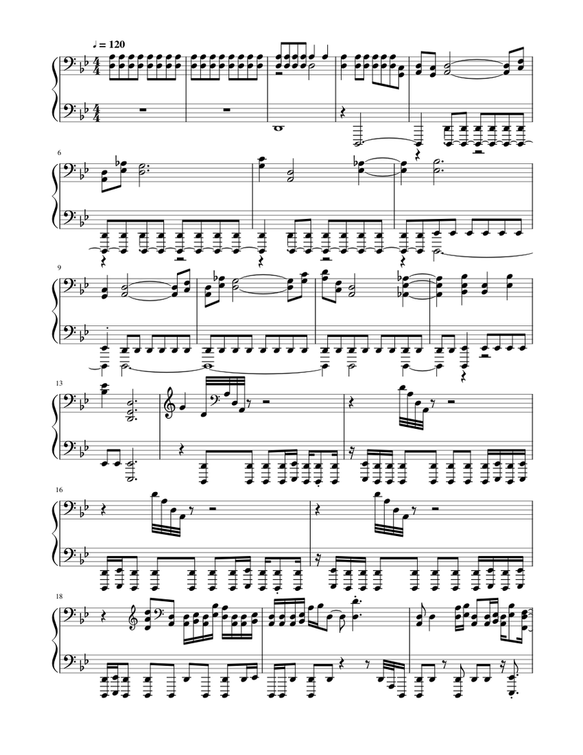 Cyberpunk 2077 - SAMURAI - Chippin' In Sheet music for Piano (Solo ...