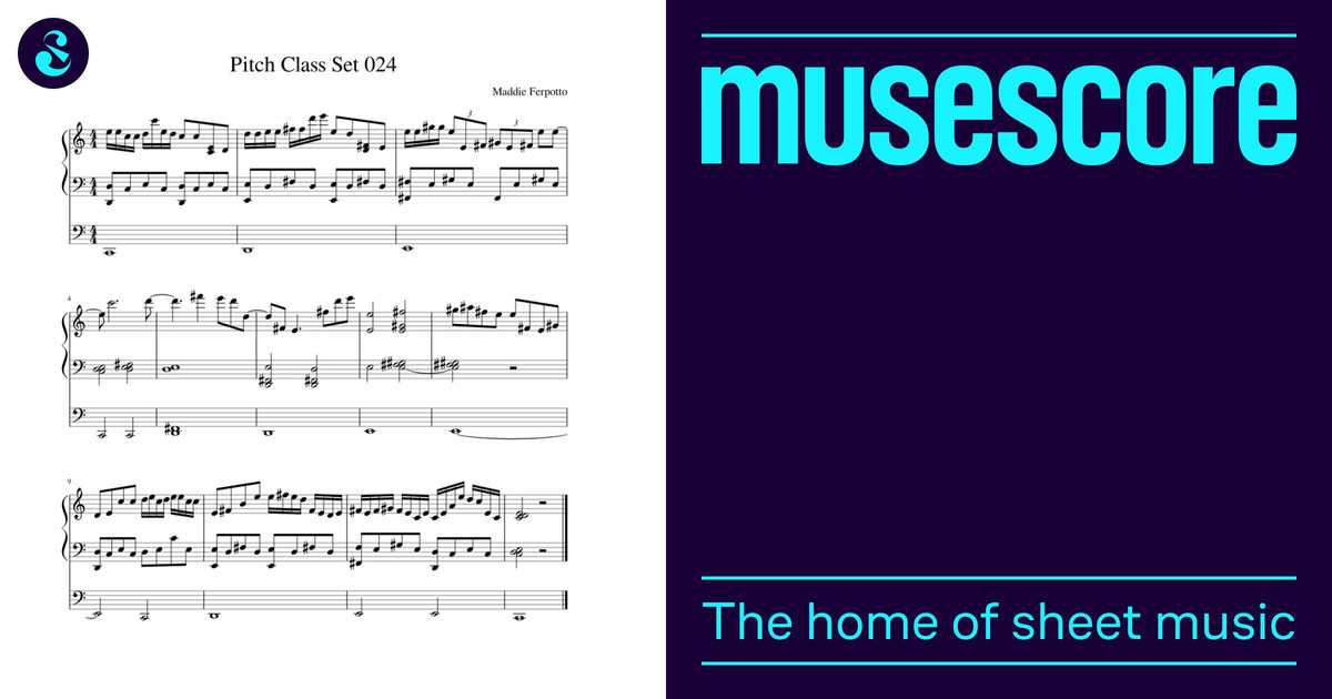 Pitch Class Set 024 Sheet music for Piano (Solo) Easy | Musescore.com