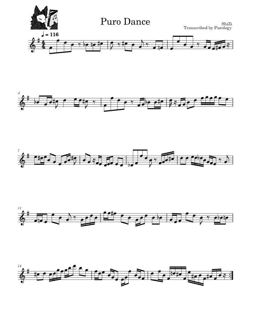 Changed OST: Puro Dance - ShiZi Sheet Music for Trumpet in b-flat (Solo ...