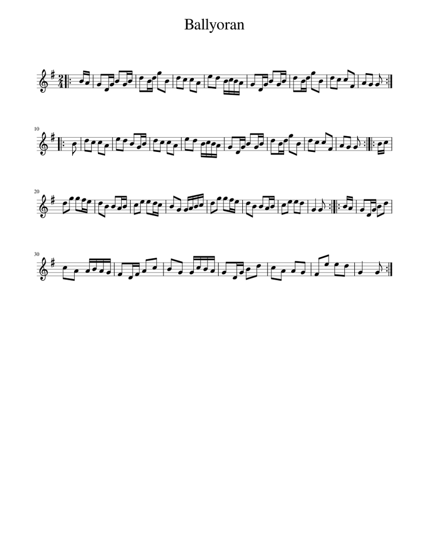 Ballyoran - piano tutorial