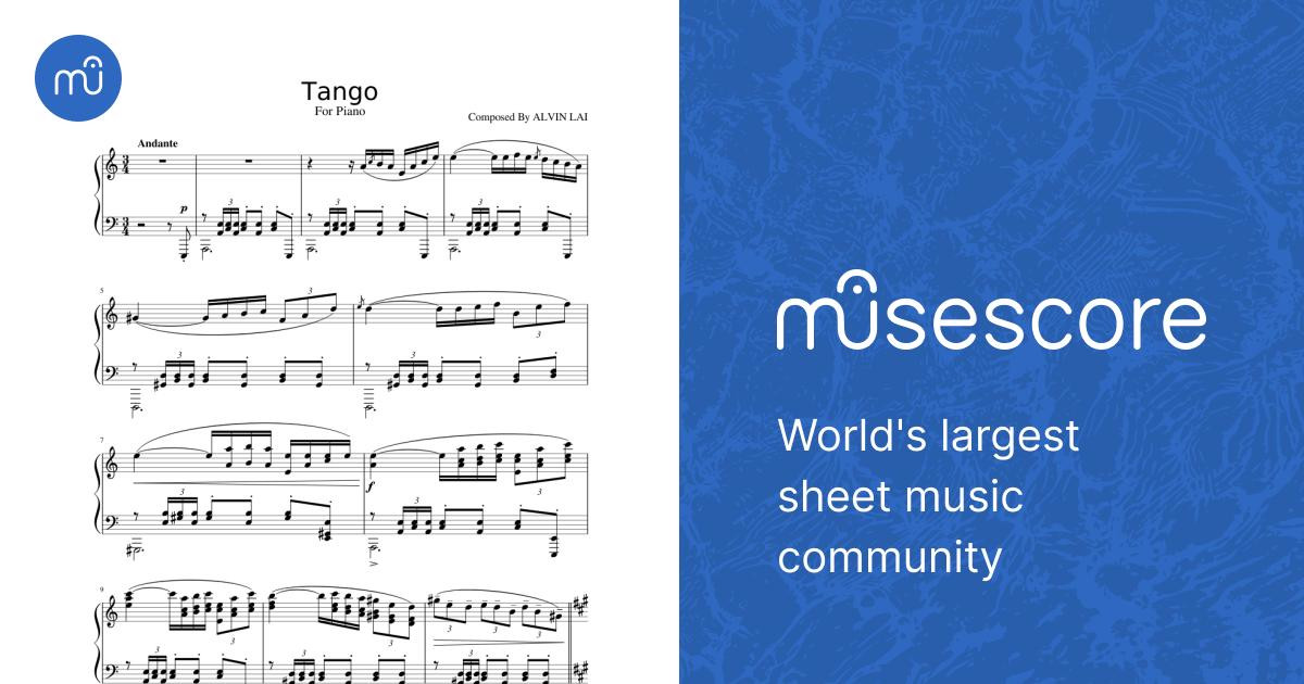 Tango for Piano Sheet Music for Piano (Solo) | MuseScore.com