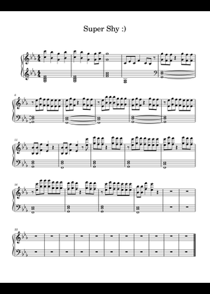Super Shy – NewJeans Sheet Music for Piano (Solo) | MuseScore.com