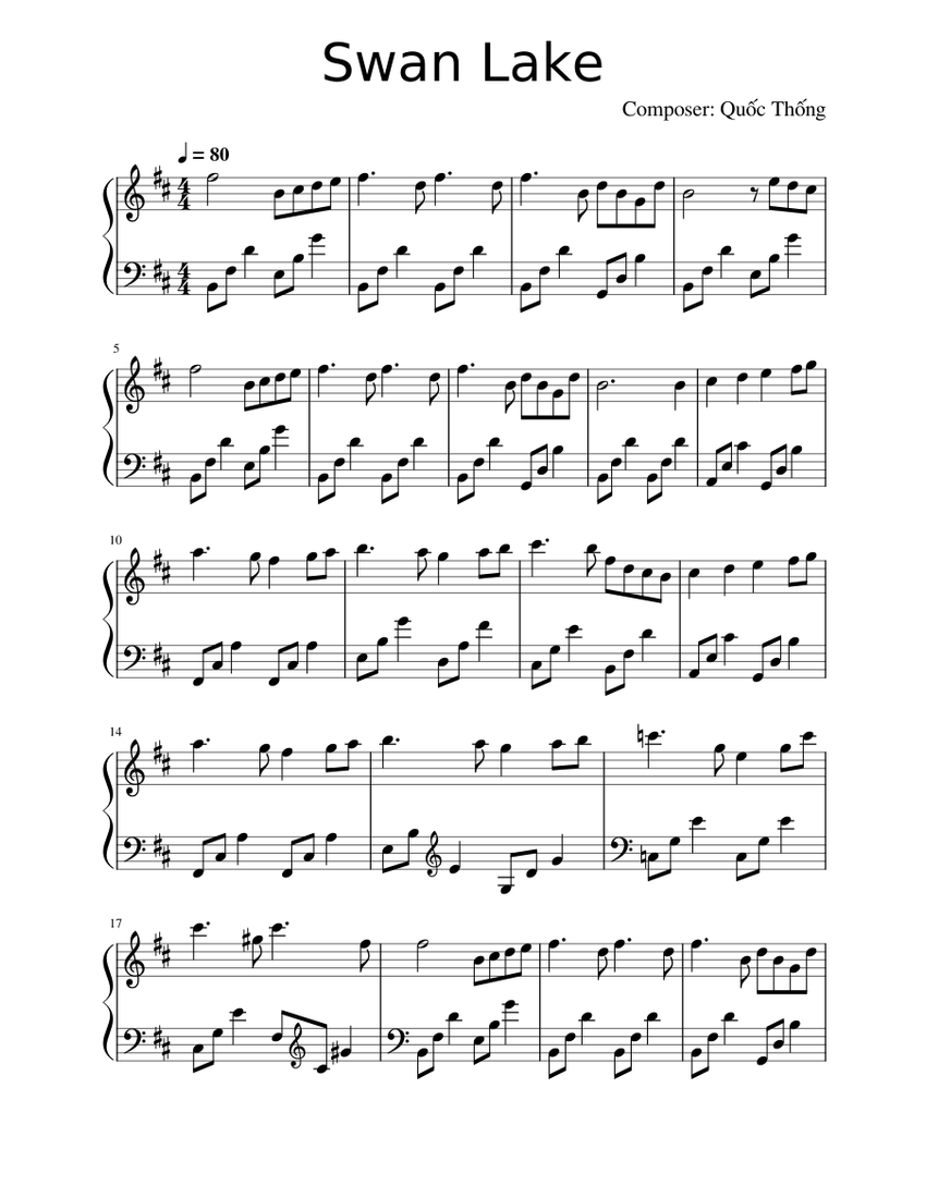 Swan_Lake - piano tutorial