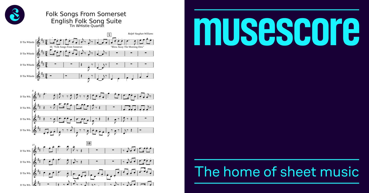 English Folk Song Suite – Ralph Folk Songs From Summerset for Tin ...