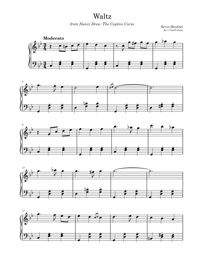 Waltz Sheet music for Piano (Solo) Easy | Musescore.com