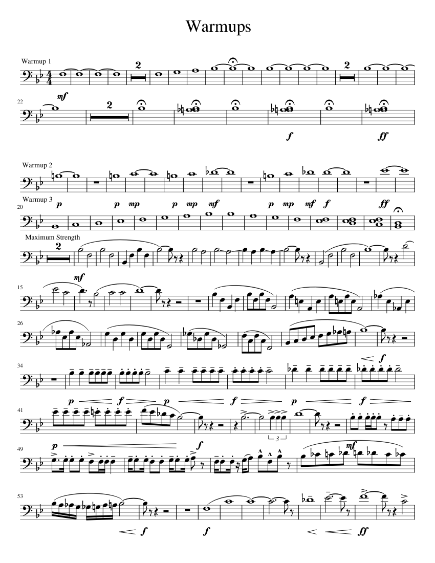 Warmups Sheet music for Piano (Solo) | Musescore.com