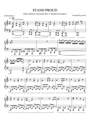 STAND PROUD Sheet music for Piano, Organ, Guitar, Bass guitar & more ...