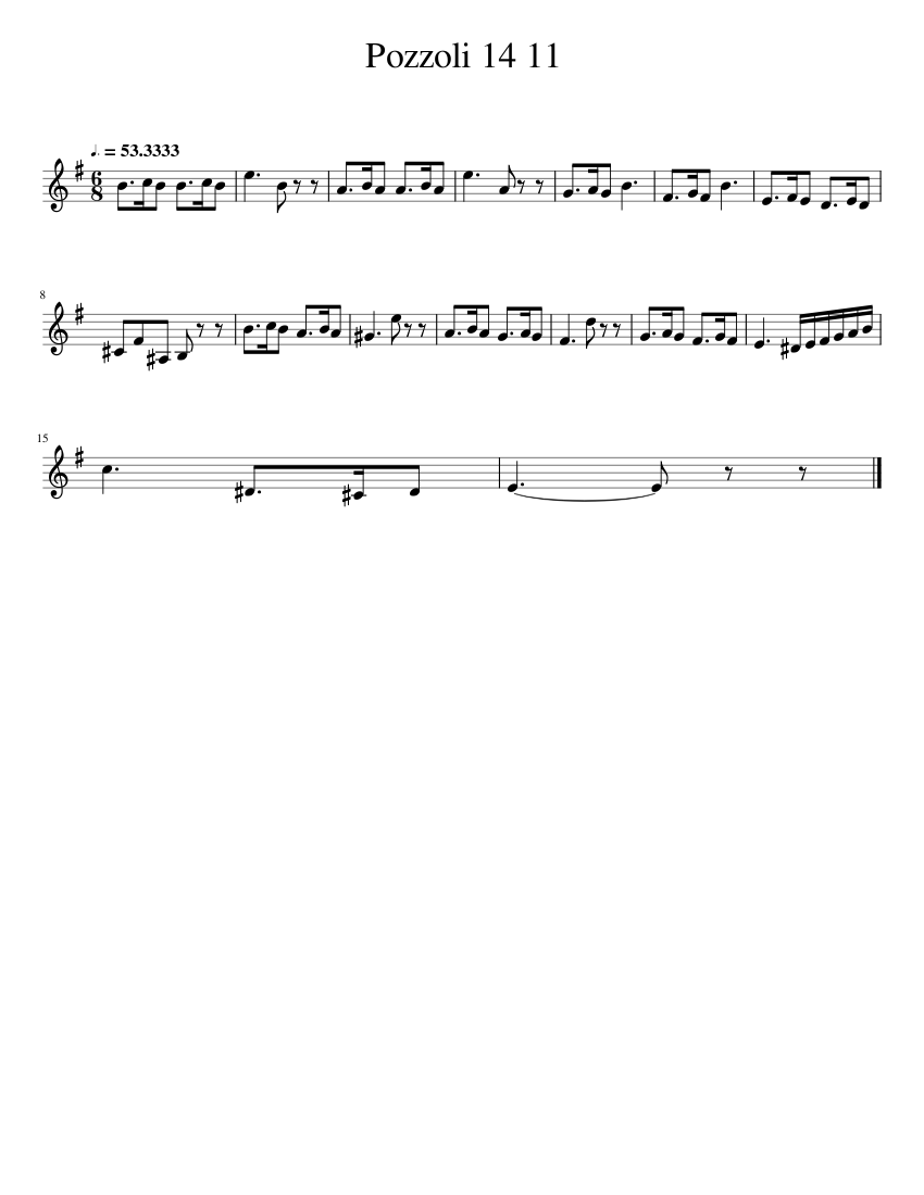 Pozzoli_14_11 Sheet music for Piano (Solo) Easy | Musescore.com
