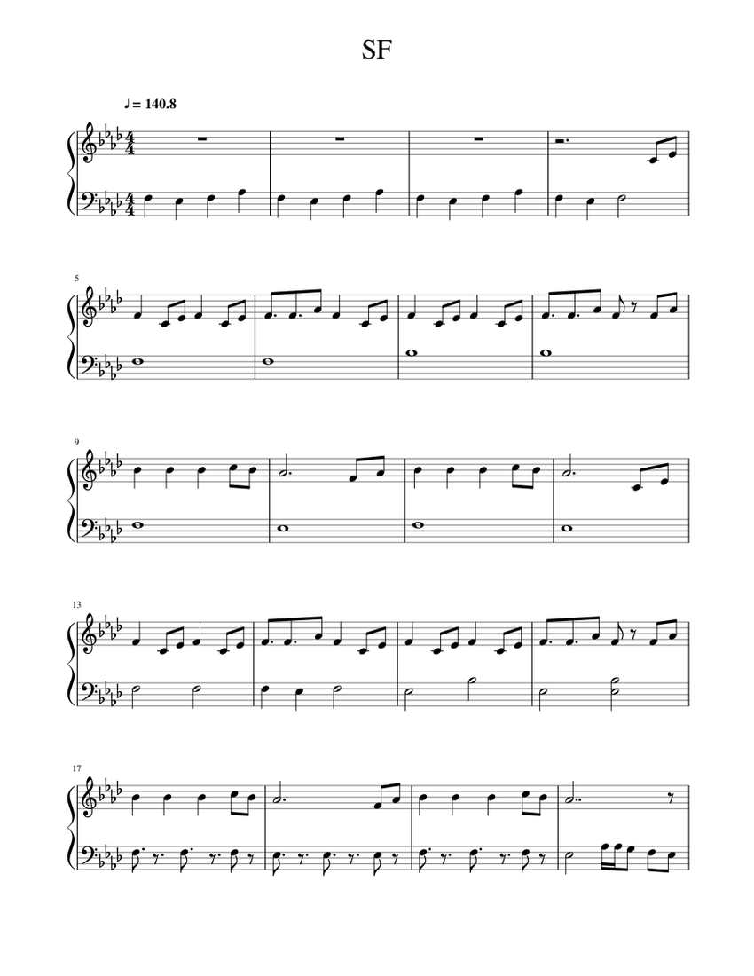SF - piano tutorial