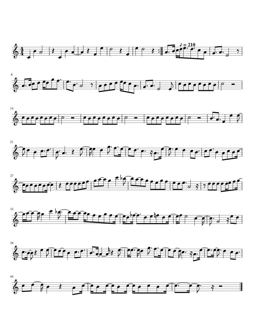Adventure time - time adventure Sheet Music for Violin (Solo ...