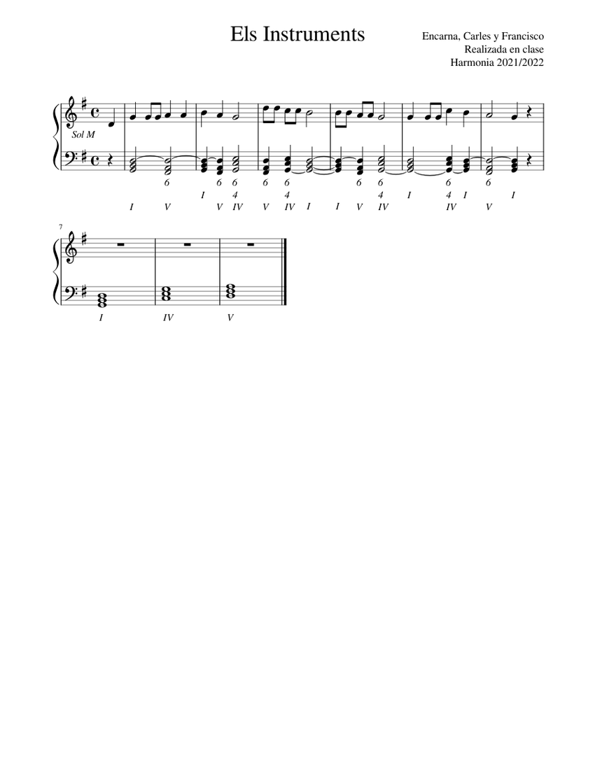 Els_Instruments Sheet music for Piano (Solo) | Musescore.com
