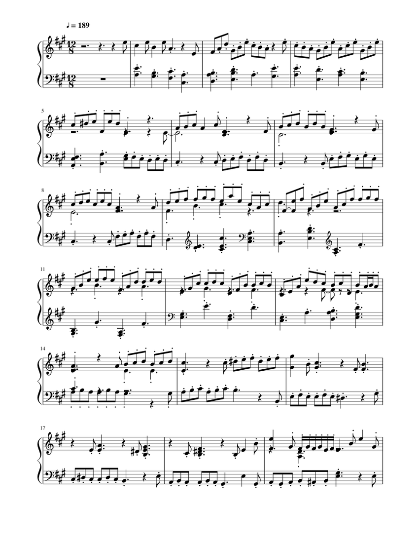 Corelli-Gigue in Amau Sheet music for Piano (Solo) | Musescore.com