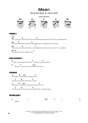 ours guitar tutorial taylor swift