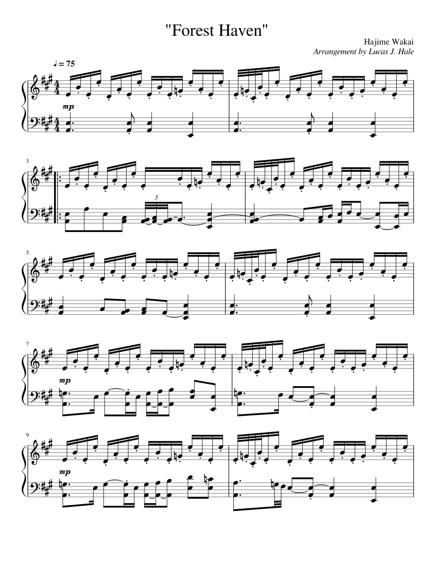 Forest Haven Sheet music for Piano (Solo) | Musescore.com