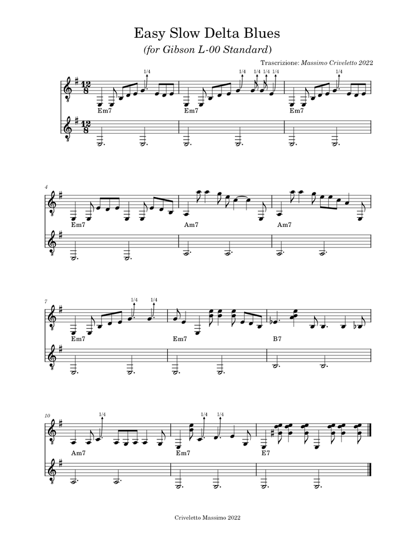 Easy Slow Delta Blues – Easy Slow Delta Blues Criveletto 12:8 2022 ...