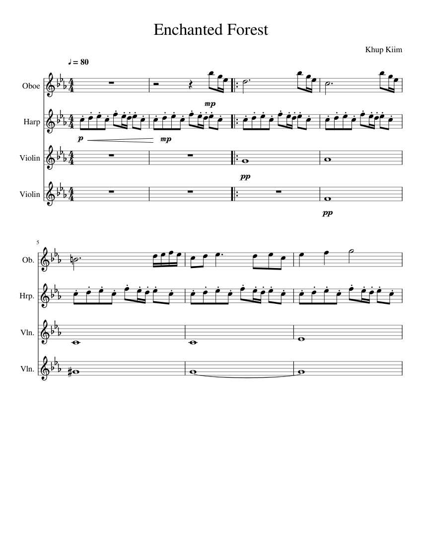 Enchanted Forest - piano tutorial