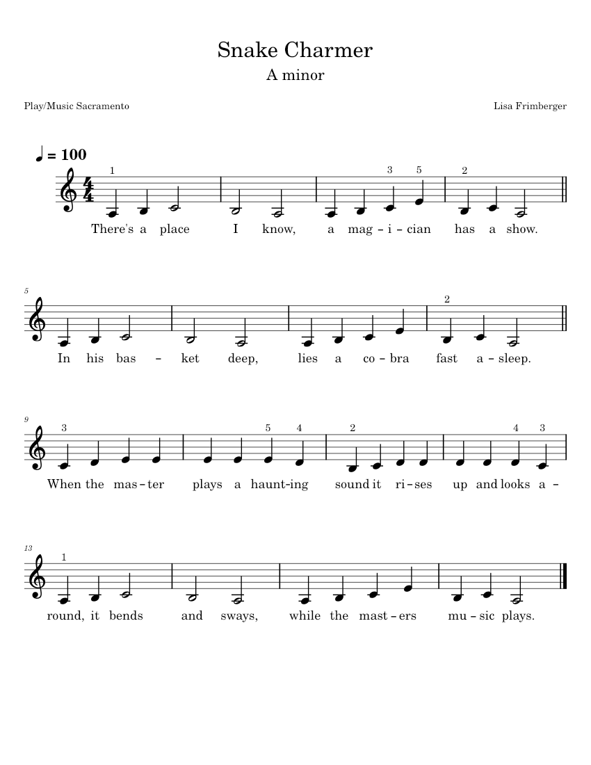 The Snake Charmer – Misc Traditional Sheet music for Piano (Solo) Easy ...