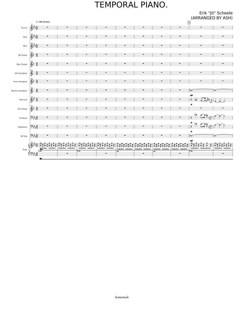 TEMPORAL PIANO. Sheet music for Piano, Trombone, Euphonium, Tuba & more ...