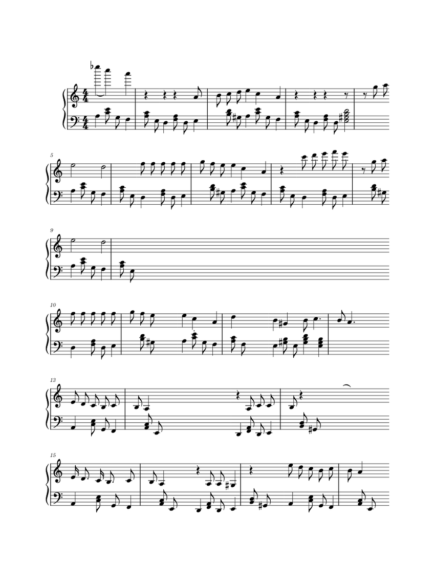 Inferno Sheet music for Piano (Solo) | Musescore.com