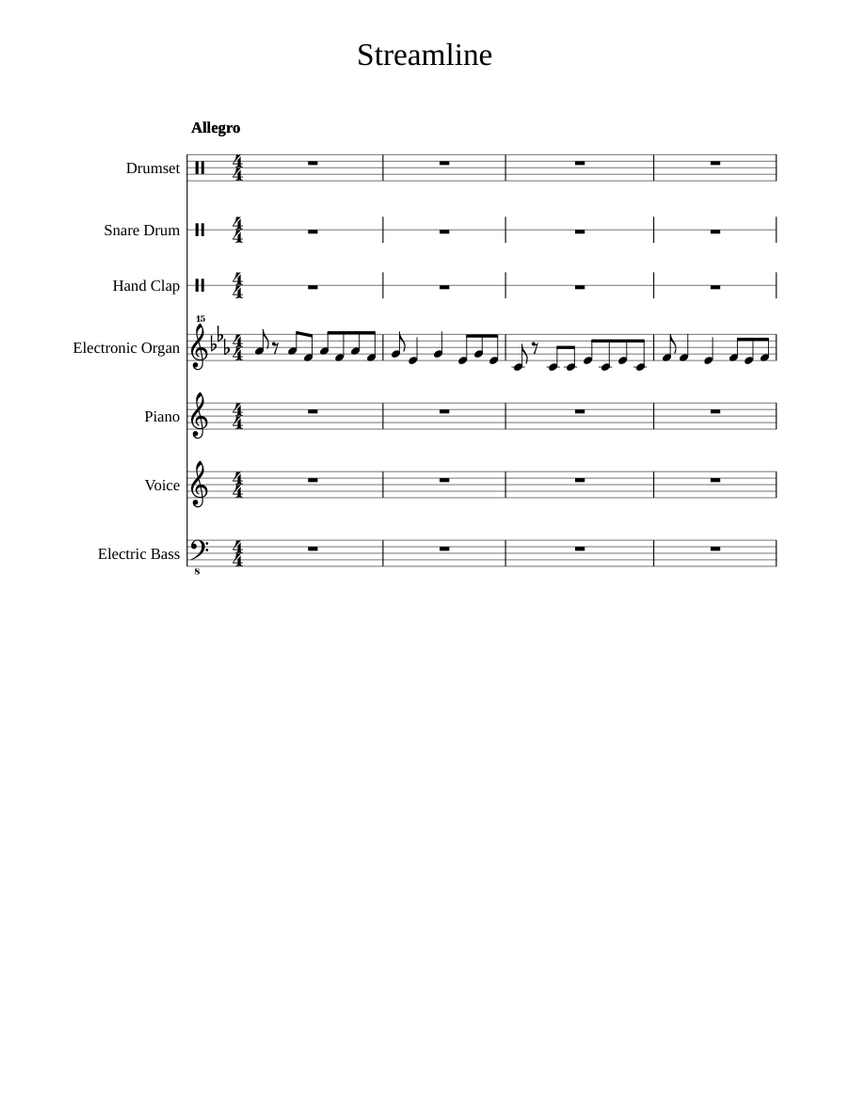 Newton-Streamline - REUPLOAD (Original Date: 5/5/13) Sheet music for ...