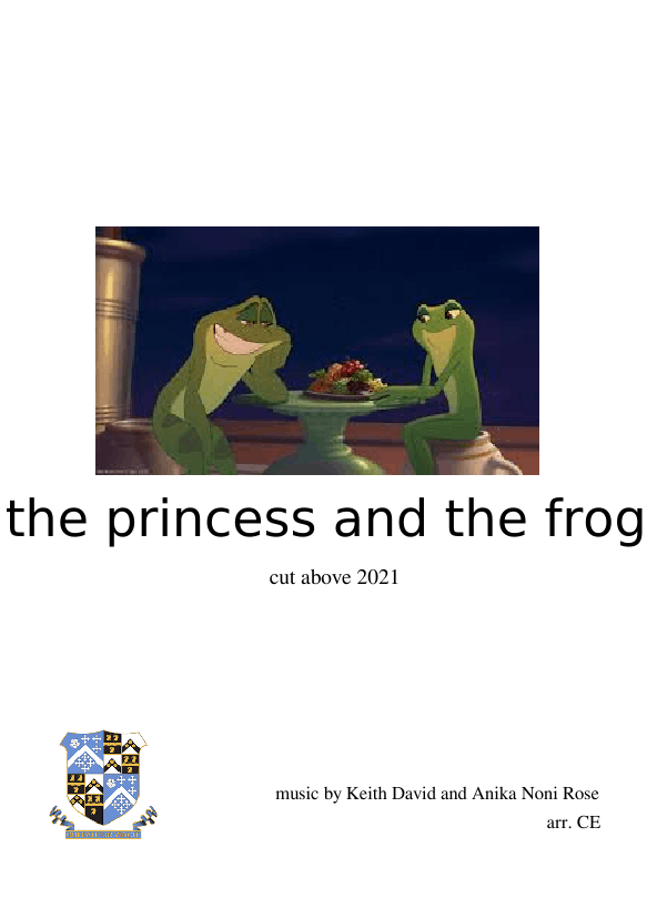 princess and the frog Sheet Music for Soprano, Alto, Tenor (Women’s ...