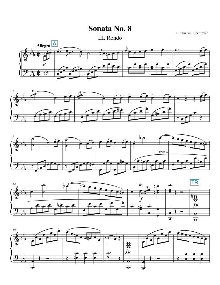 pathetique2 Sheet Music for Piano (Solo) | MuseScore.com