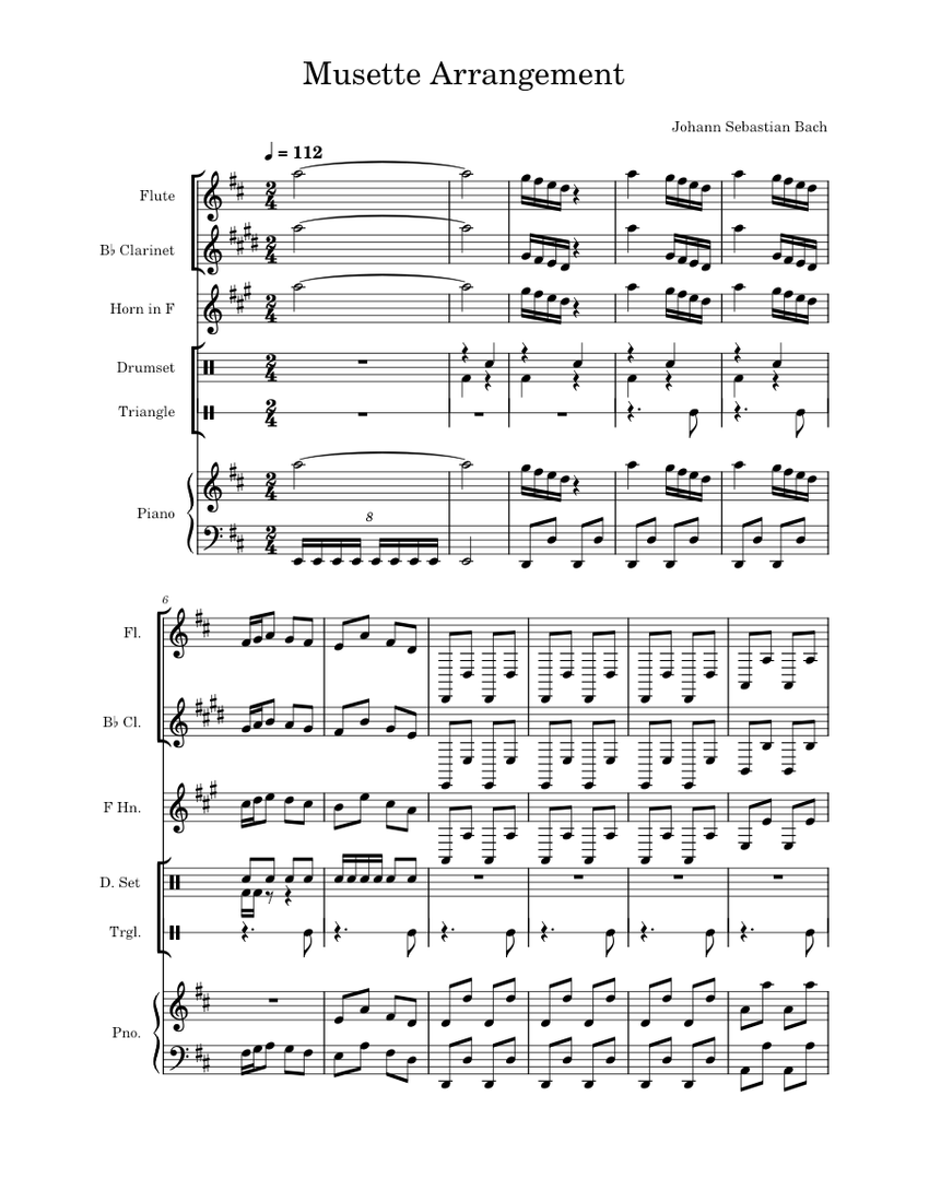 Musette in D major, BWV Anh.126 – Johann Sebastian Bach Musette ...