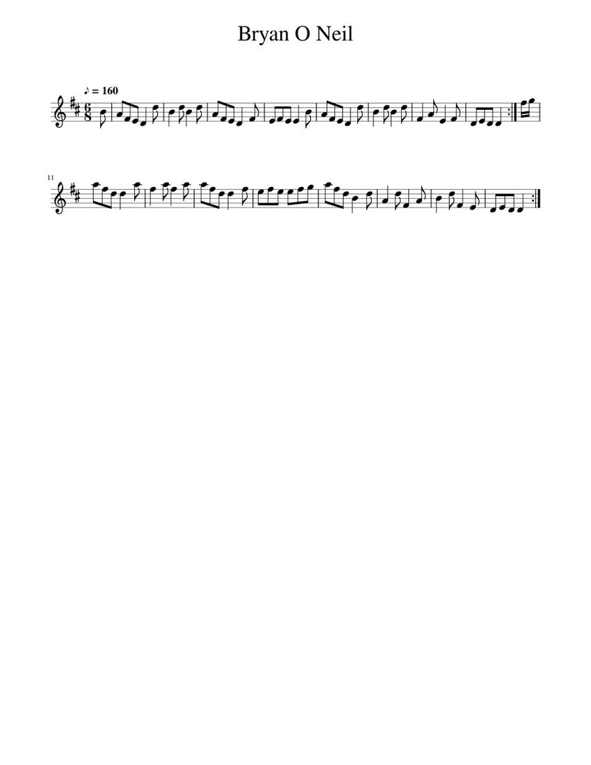 Bryan O Neil Sheet music for Piano (Solo) Easy | Musescore.com