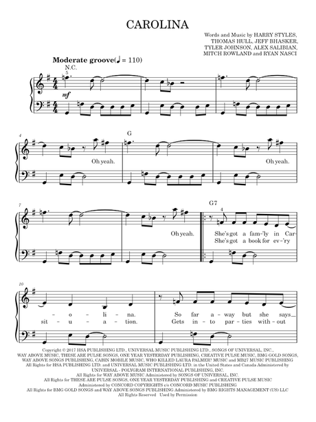 harry styles musescore