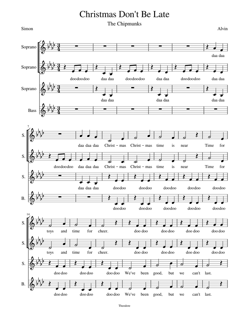 The Chipmunk Song (Christmas Don't Be Late) – Pentatonix Christmas Don ...