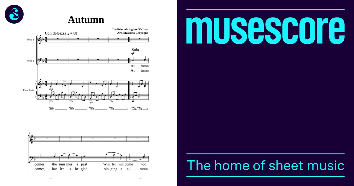 Autumn Sheet music for Piano, Violin, Cello (Piano Trio) | Musescore.com