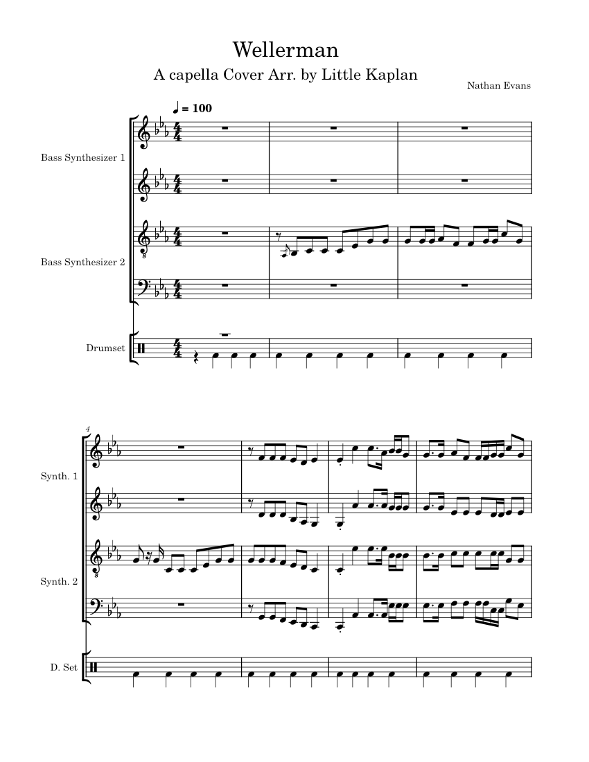 Wellerman – Misc Traditional Wellerman Sheet music for Bass guitar ...