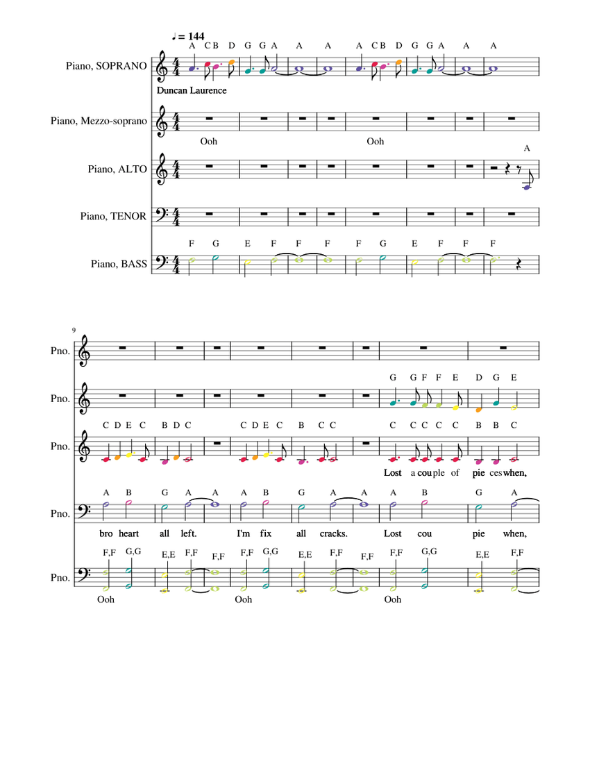 Arcade_2019 Sheet music for Piano (Mixed Quintet) | Musescore.com