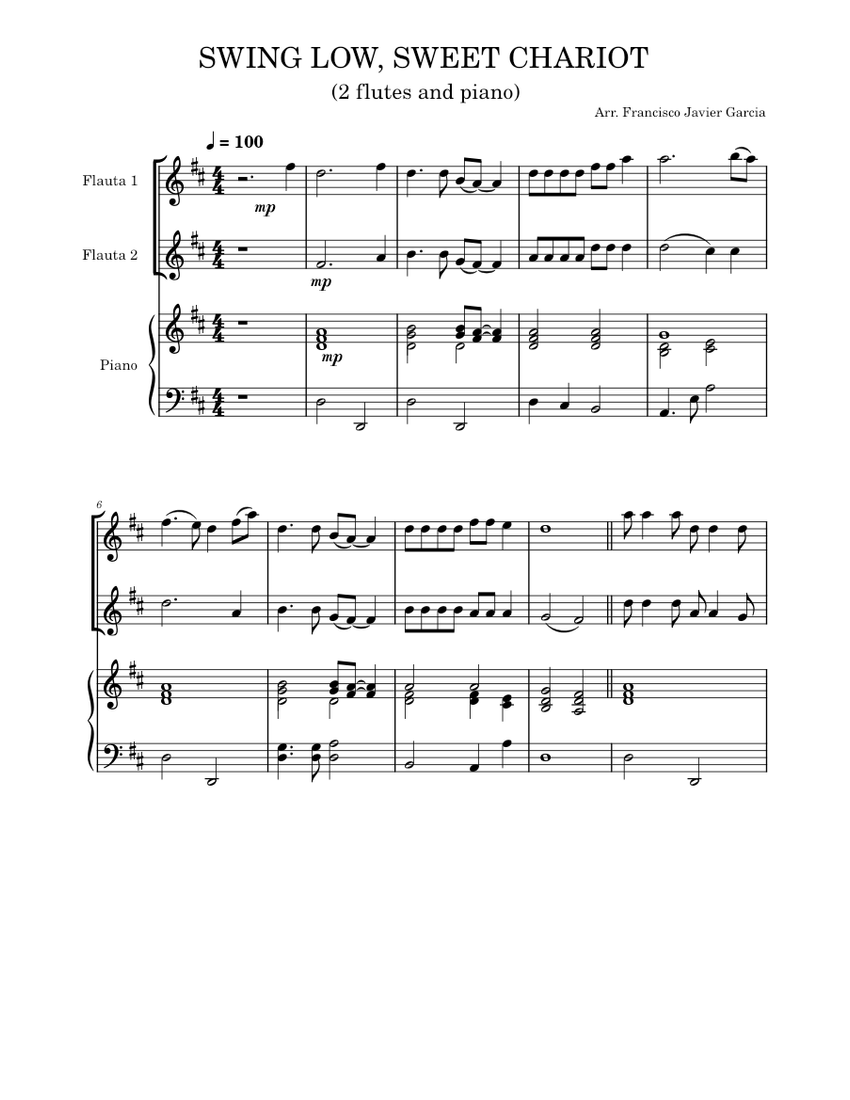 Swing low, sweet chariot – Misc Traditional Swing low swing charriot (2 ...