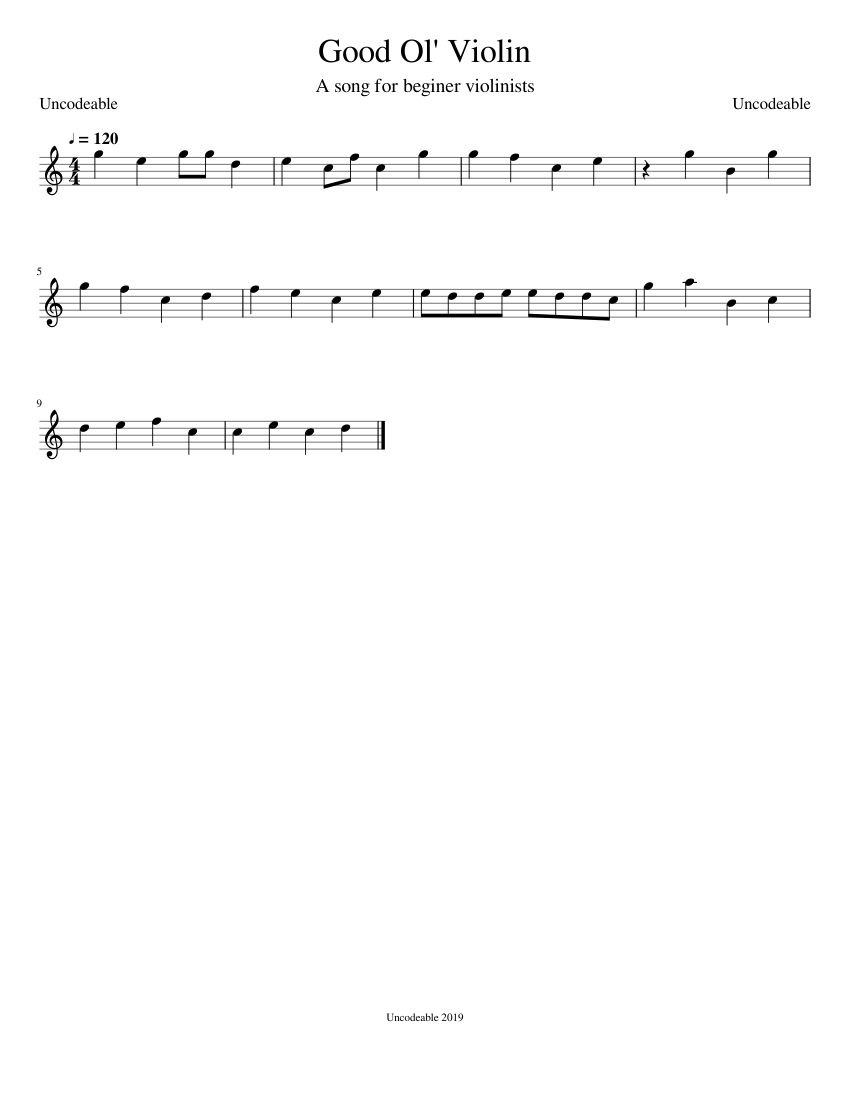 Good Ol' Violin Sheet music for Violin (Solo) | Musescore.com