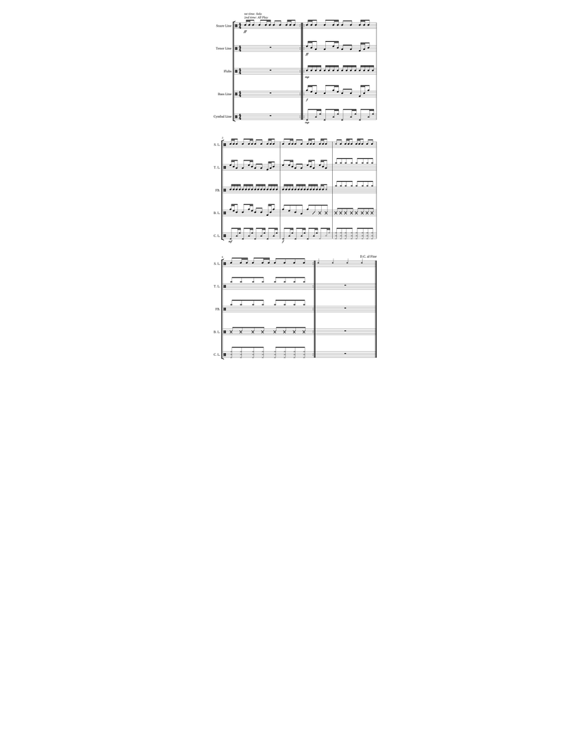 (The) Ditty – The Blue Devils (My improvised version) Sheet music for ...