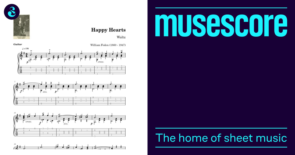 Happy Hearts – William Foden (1860 - 1947) - Tablature Sheet Music for ...