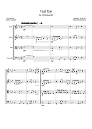 Fast Car Sheet music for Piano (Piano Duo) | Musescore.com