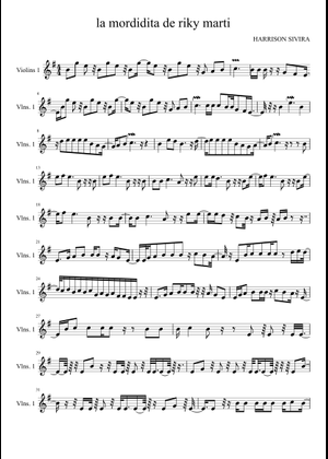 Play Official version of La mordidita Sheet Music by Ricky Martin for ...